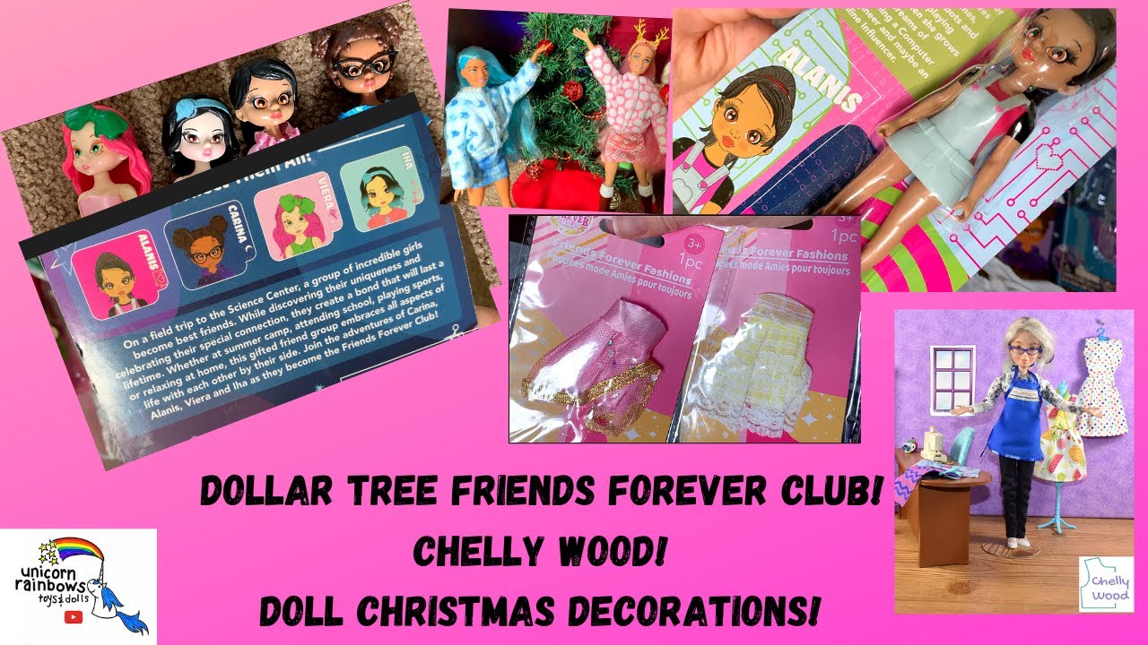 Dollar Tree Friends Forever Club | Chelly Wood | Doll Christmas ...