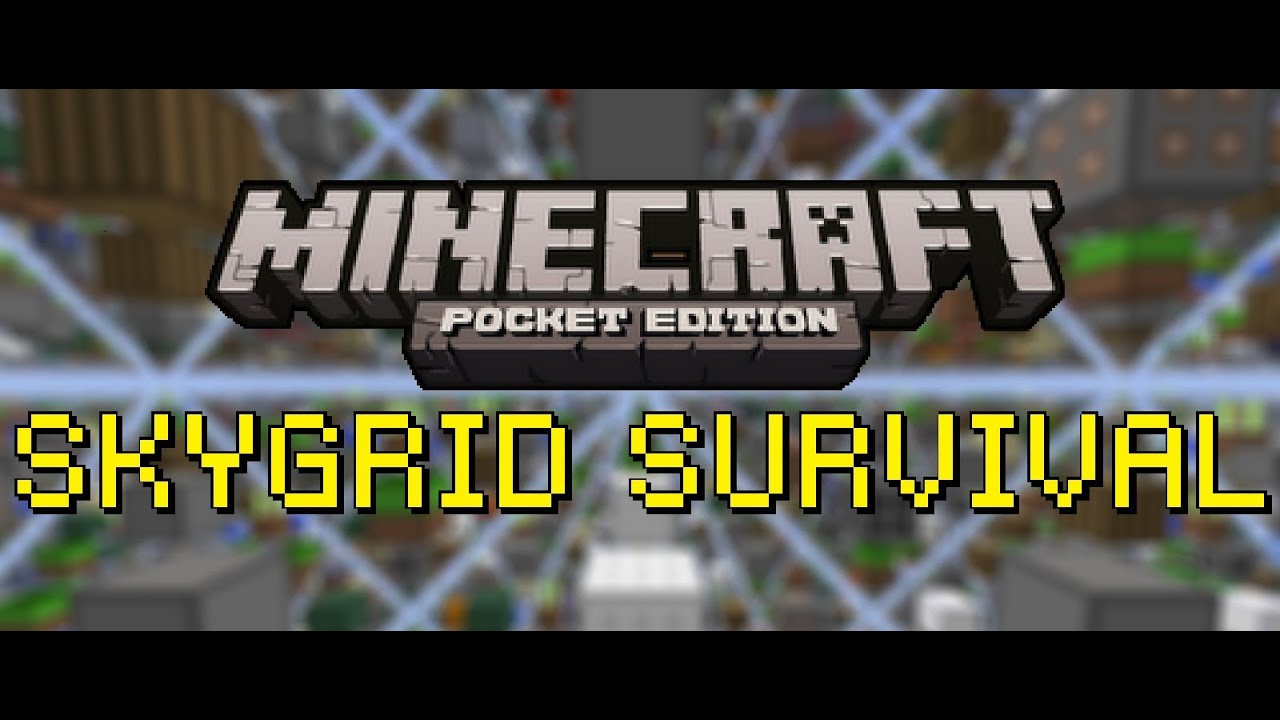 SkyGrid Survival | Minecraft:PE | Episode:1 The hard start... - YouTube
