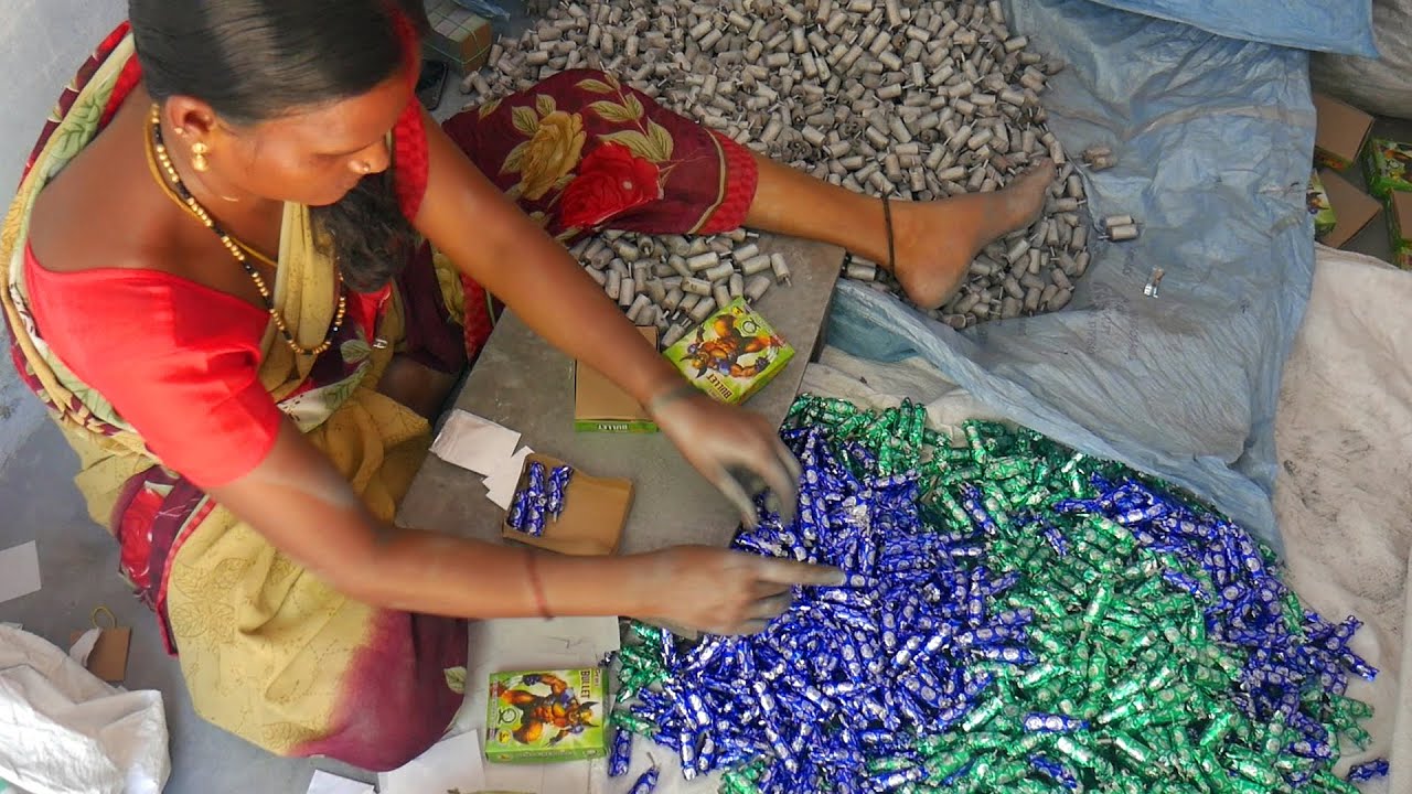 High Volt - Bullet Bomb Making Process in Fireworks Factory - YouTube