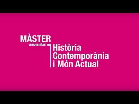 Màster d'Història Contemporània i Món Actual