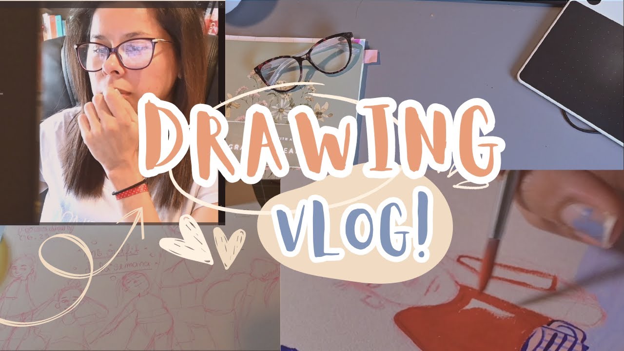 Drawing vlog/Volviendo a mi rutina de dibujo - YouTube
