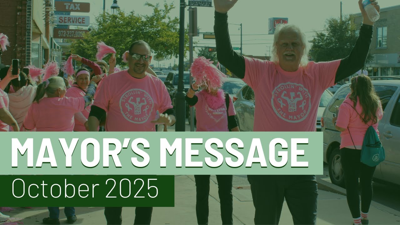 City of Grand Prairie: Mayor's Message 1025 - YouTube