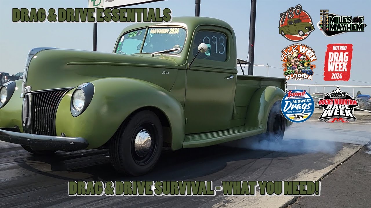 DRAG & DRIVE ESSENTIALS, WHAT I CARRY TO SURVIVE THE WEEK! - YouTube