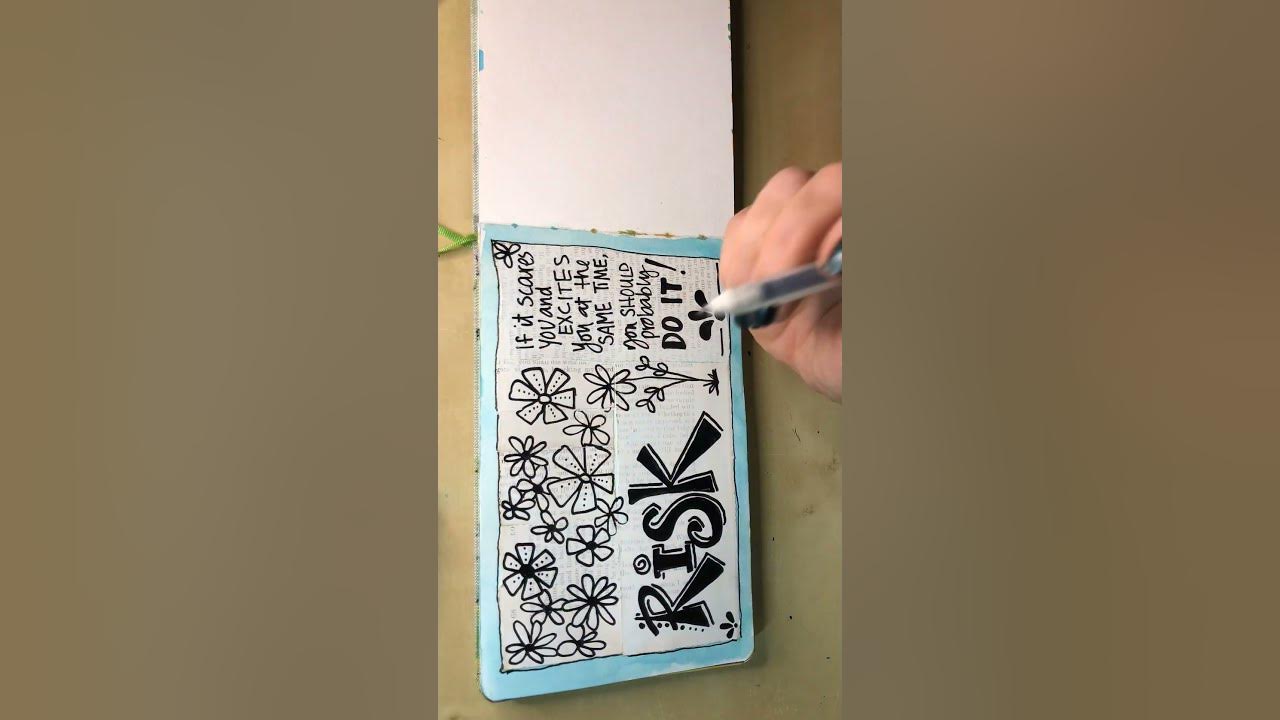 How to overcome creative blocks with mindful art journaling #shorts - YouTube