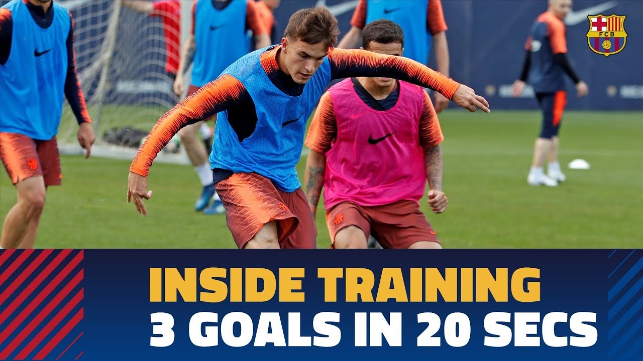 INSIDE TRAINING | How to score 3 goals in 20 seconds - YouTube