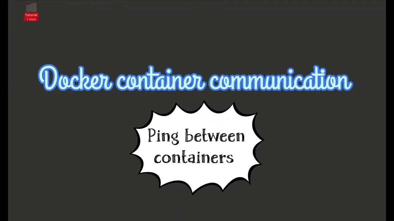 Creating Docker containers using docker-compose and ping between them - YouTube