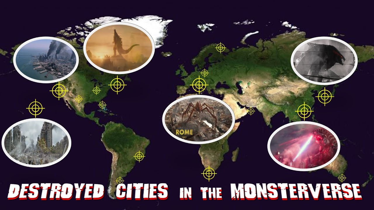 The 15 Cities Destroyed by Titans in the Monsterverse - YouTube