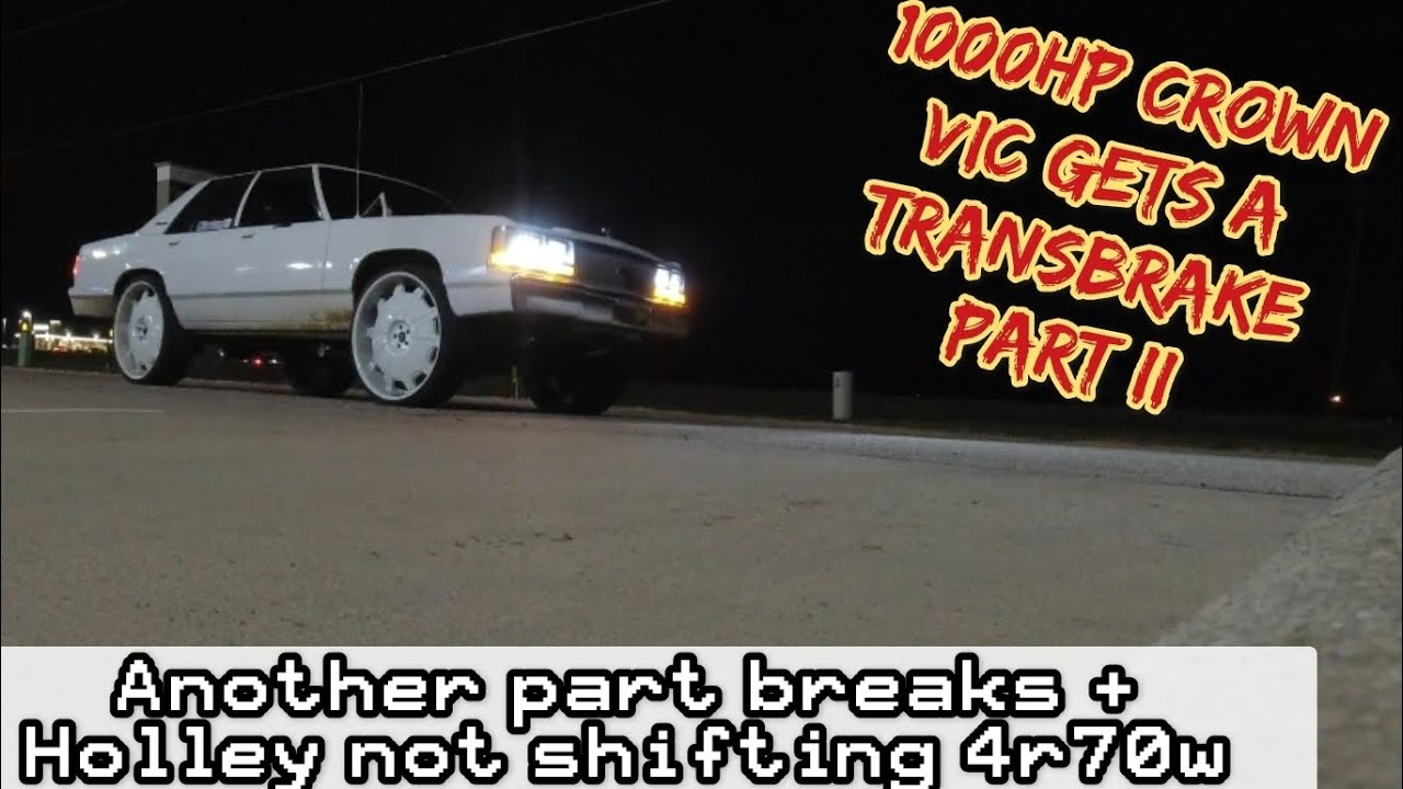 WhiteHorse (1000hp Crown Vic) Getting a TransBrake w/ Holley Terminator ...