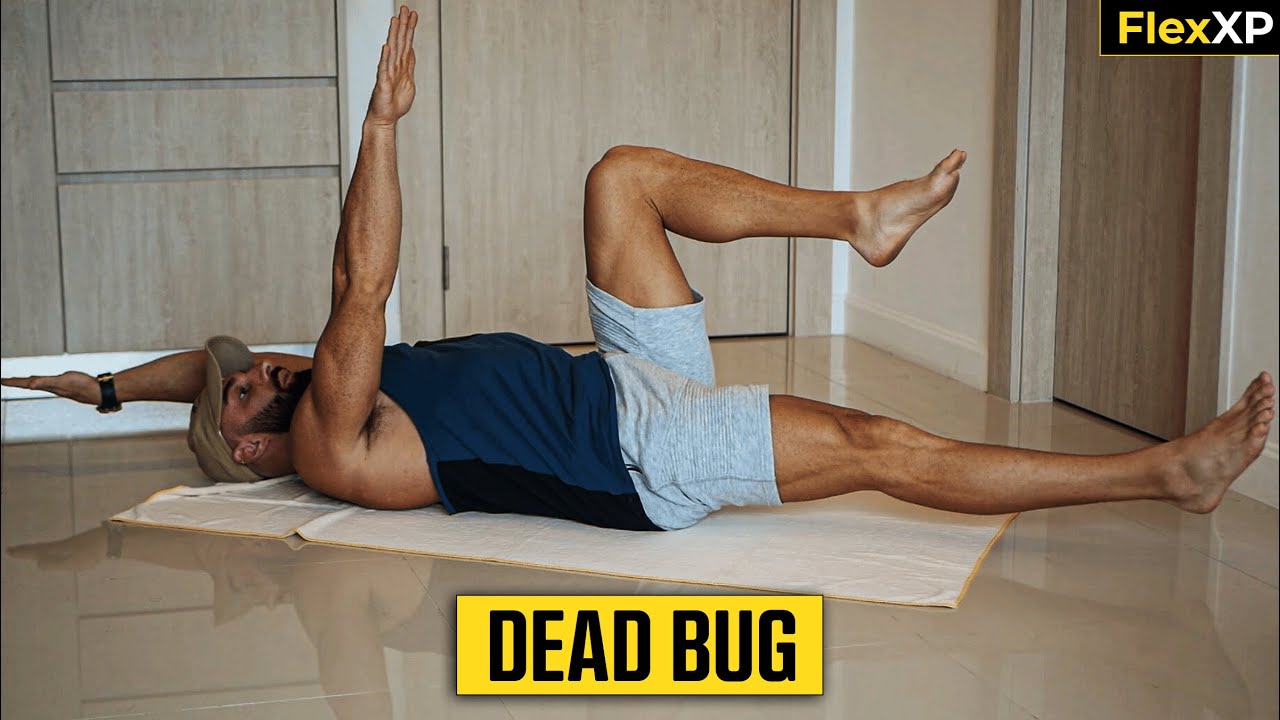 Dead Bug Form & Tutorial Guide (30 Seconds) - FlexXP - YouTube