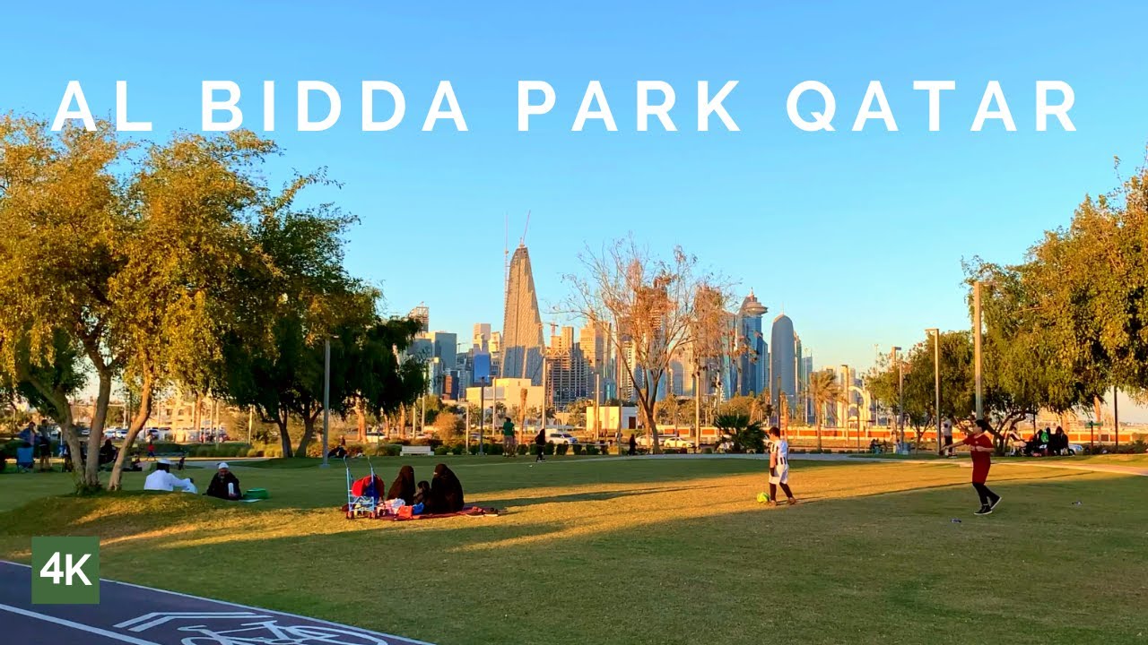 Qatar 4K Al Bidda Park walk| Doha walk| 4K Qatar walking tour UHD 60fps ...