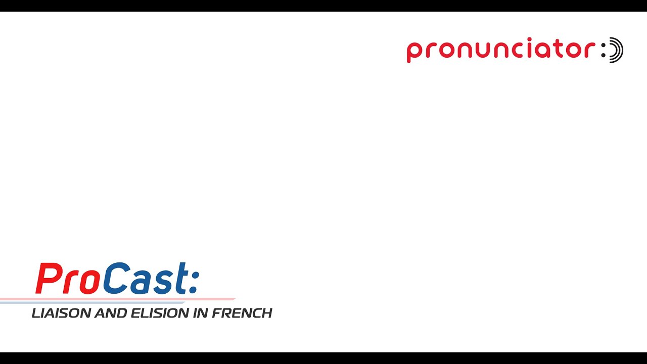 Liaison and Elision in French - YouTube