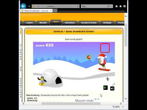 Santa Snowboard zocken