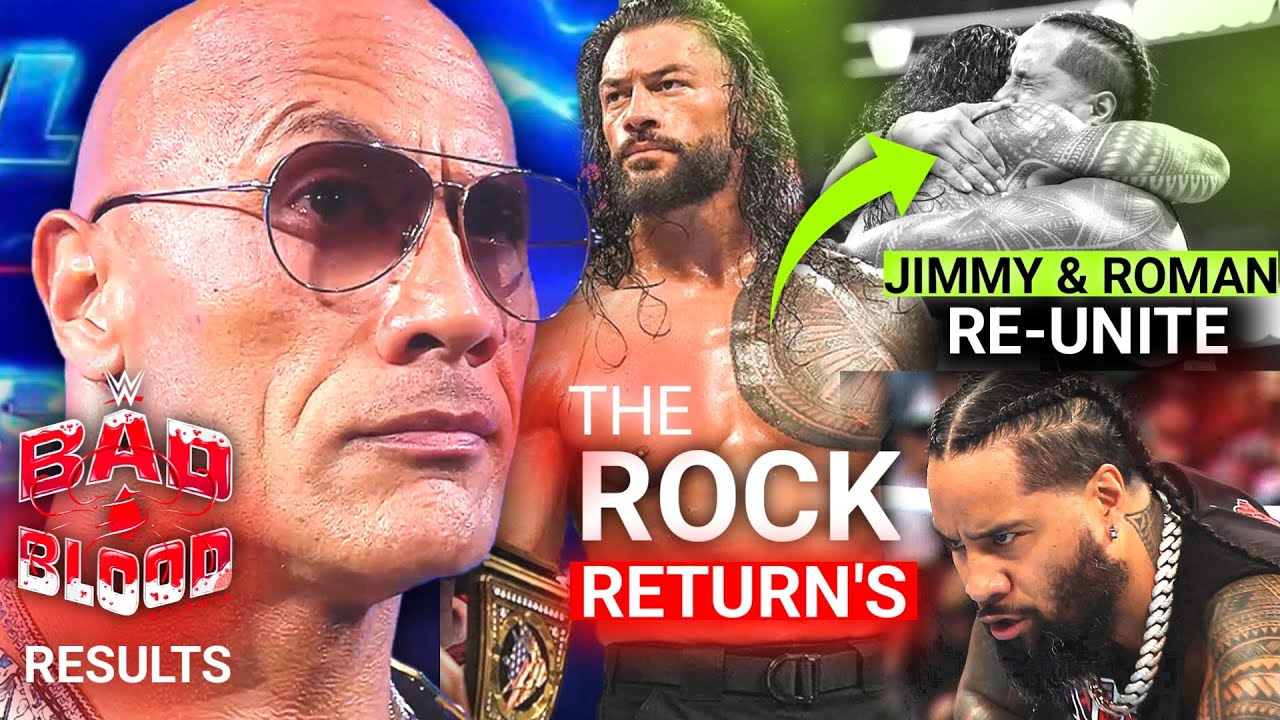 THE ROCK RETURNS!!🤯 JIMMY USO HELP'S ROMAN REIGNS & CODY RHODES | WWE ...
