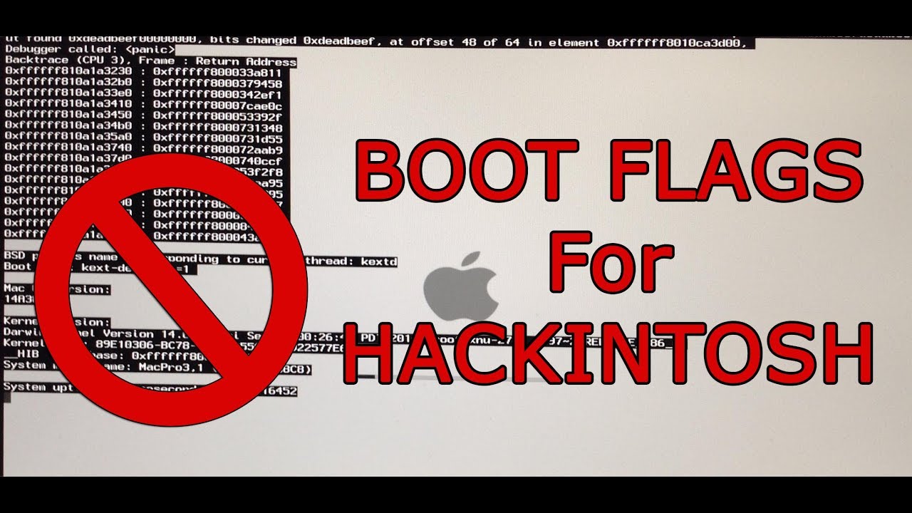 Most Useful Boot Flags For Hackintosh Errors Solved Youtube