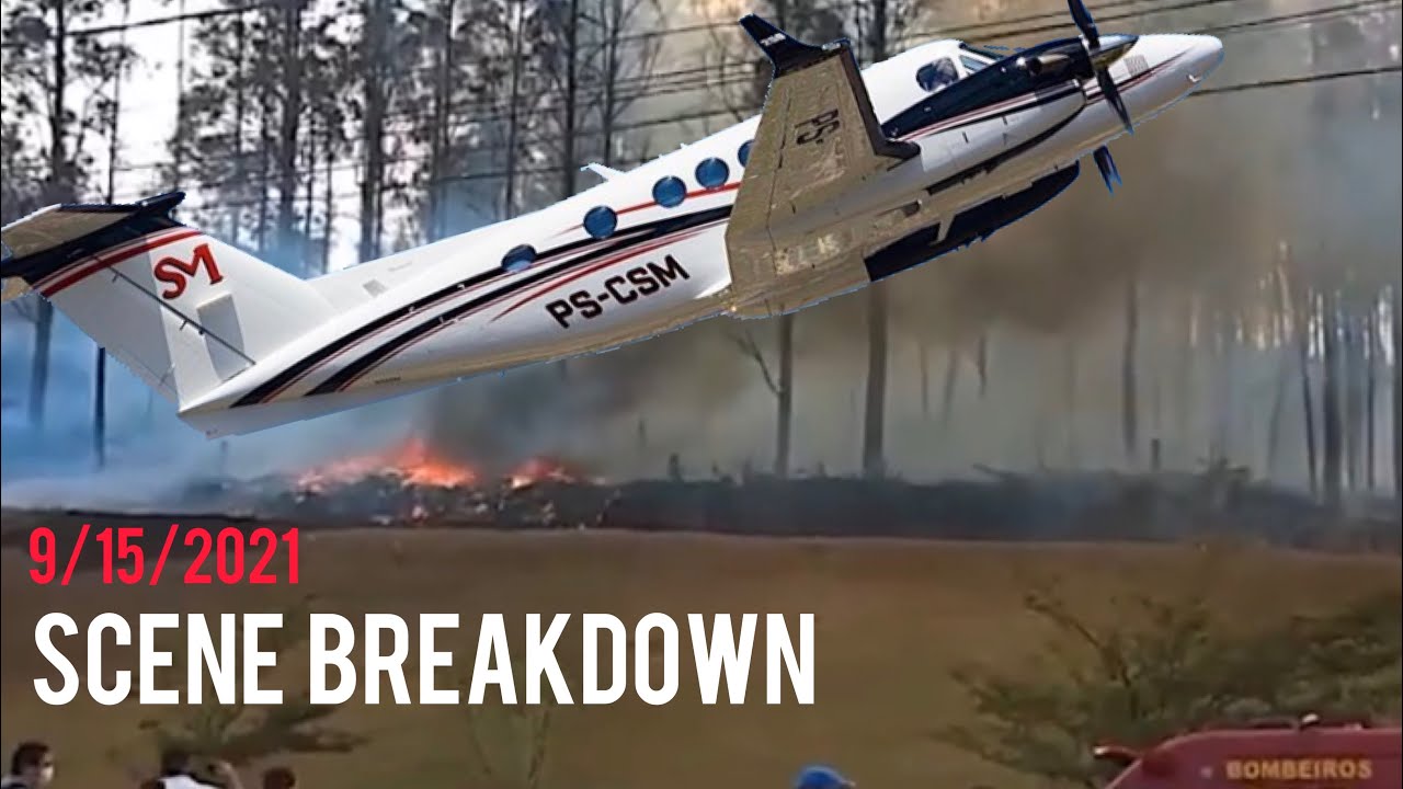 ARFF Scene Breakdown of Beechcraft Plane crash at Piracicaba Airport ...