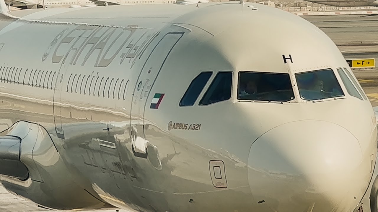 Etihad Airways Takeoff EY 311| Abu Dhabi to Jeddah | Airbus A321 - YouTube