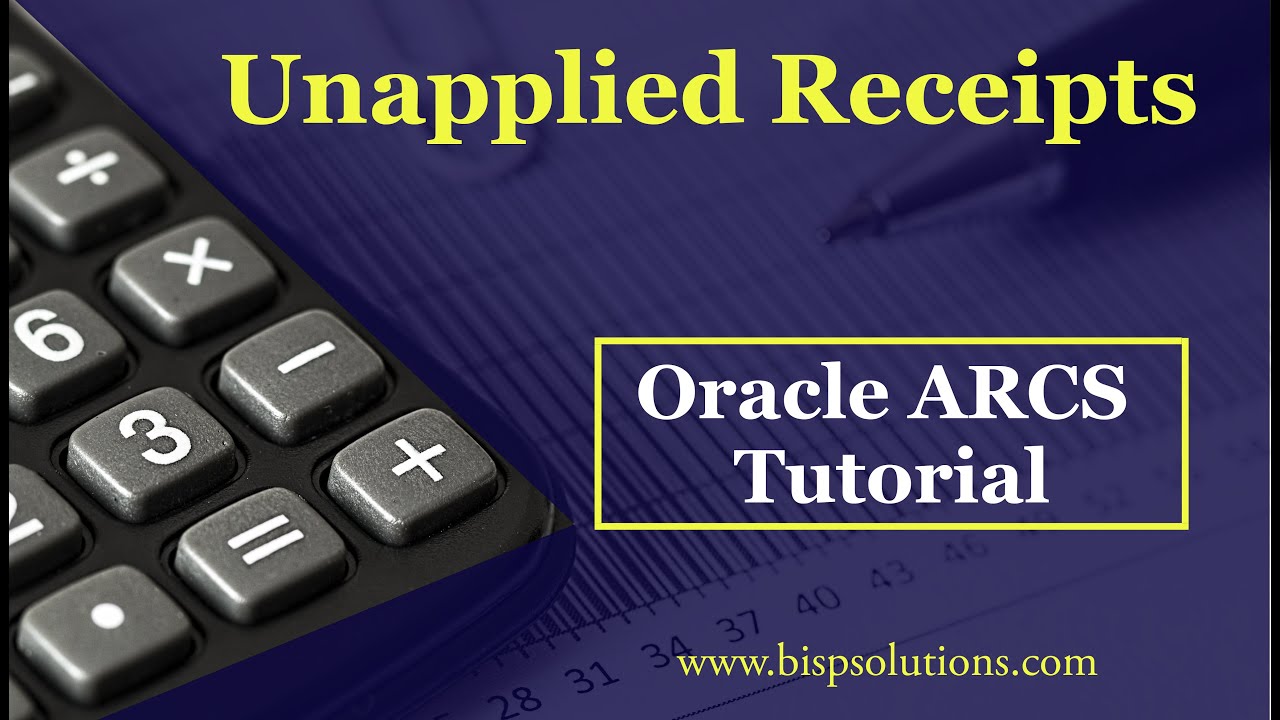 Oracle ARCS Scenario Unapplied Cash Receipts Oracle ARCS Consulting oracle-arcs-scenario-unapplied-cash-receipts-oracle-arcs-consulting