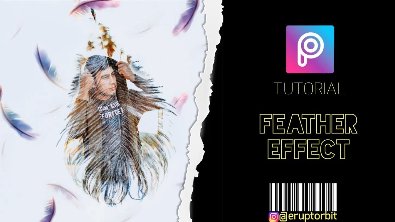 FEATHER EFFECT I PicsArt tutorial - YouTube