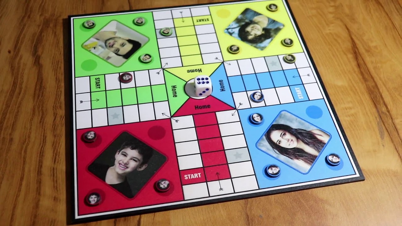 Personalized Ludo wooden board game- 2 in 1 | Huppme.com- India's Best ...