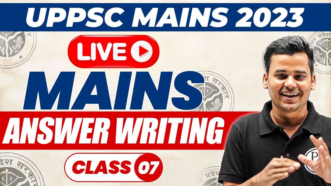 LIVE Answer Writing for UPPSC Mains 2023 | Answer Writing for UPPSC ...