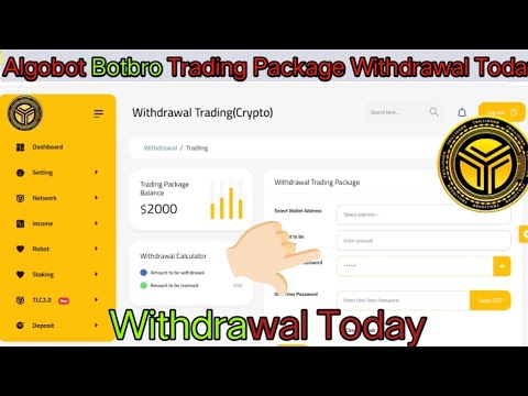 Algobot Botbro Trading Package Withdrawal Today Big News 📢📢 #botbro # ...