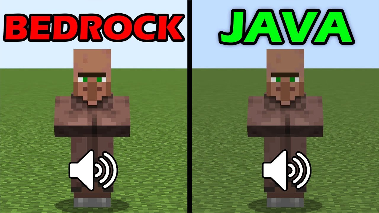 sounds bedrock vs java - YouTube