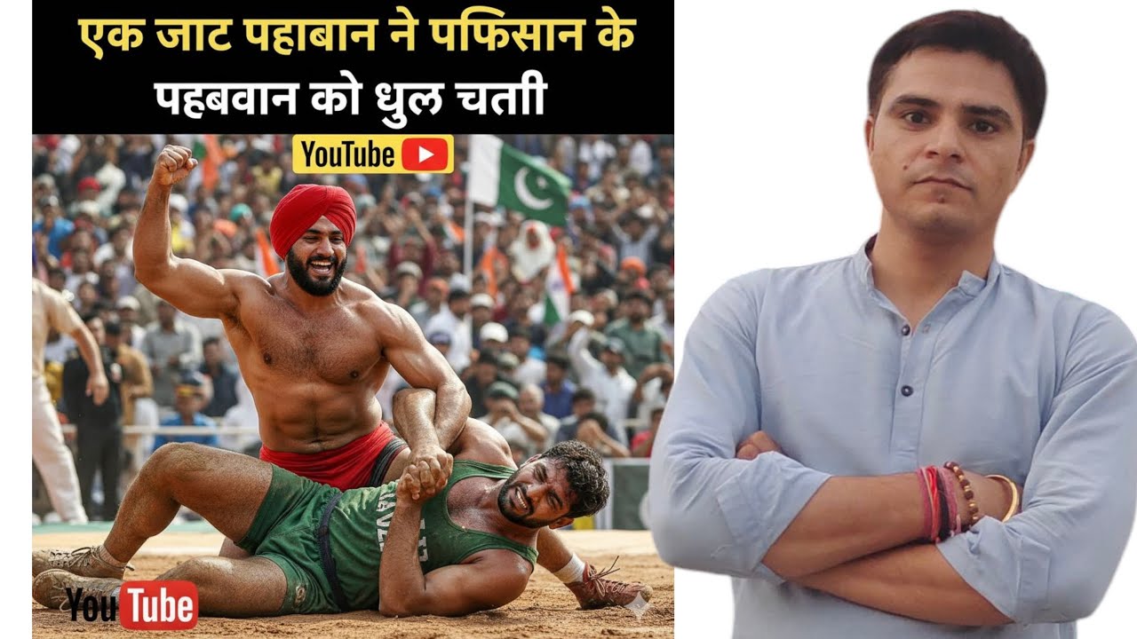 Kare pehlwan ne | pakistani pehlwan | ko Dhool Chatai | a wrestler ...