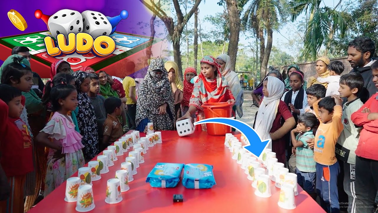 Funny big ludu Game challenge two woman - YouTube