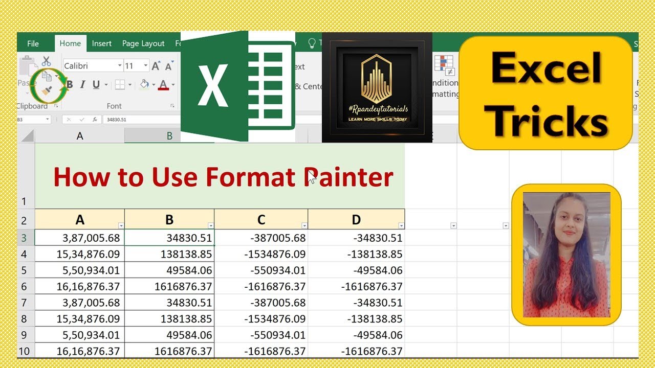"Mastering Format Painter: A Step-by-Step Guide" in #excel #Rpandeytutorials - YouTube