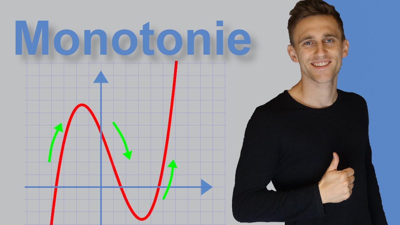 Monotonieverhalten - Kurvendiskussion #7 - monoton fallend oder ...