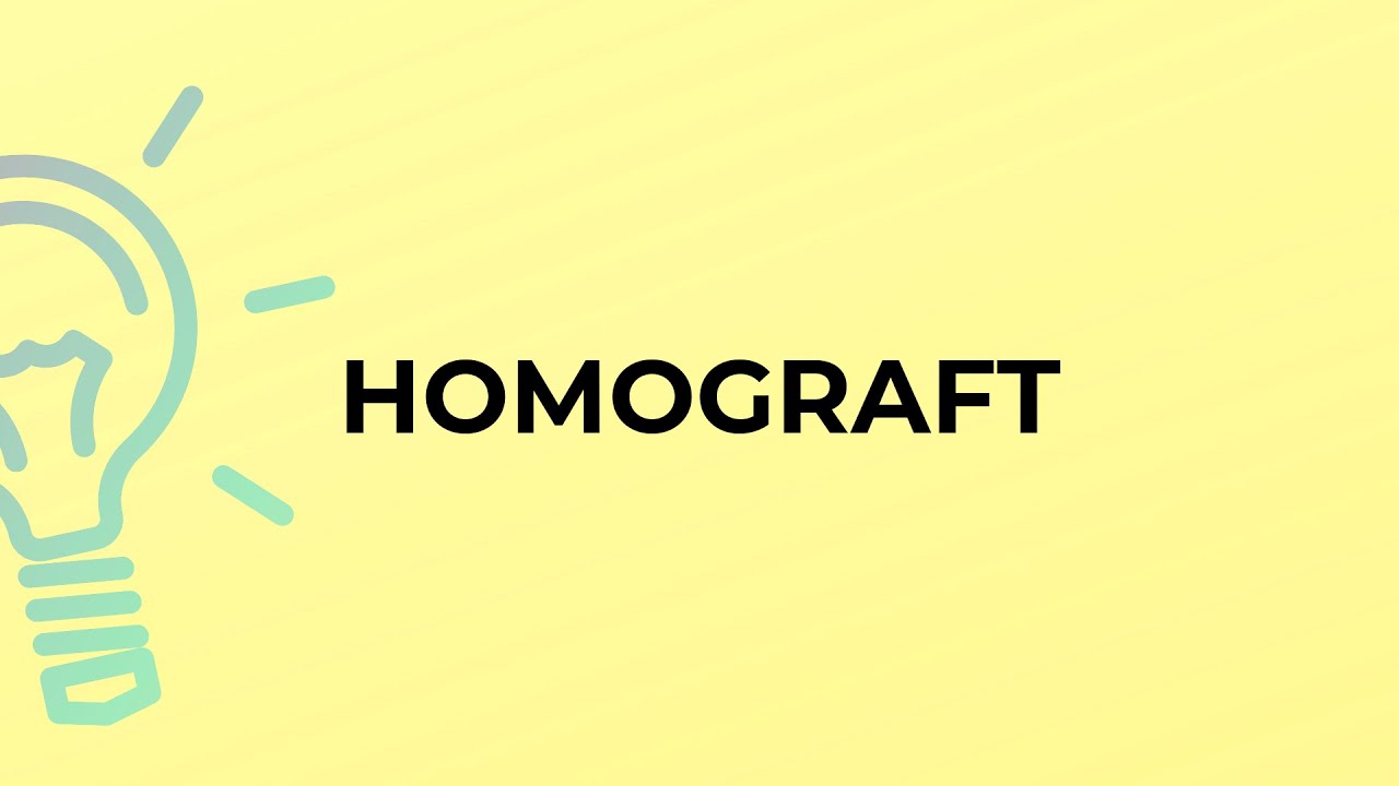 What is the meaning of the word HOMOGRAFT? - YouTube