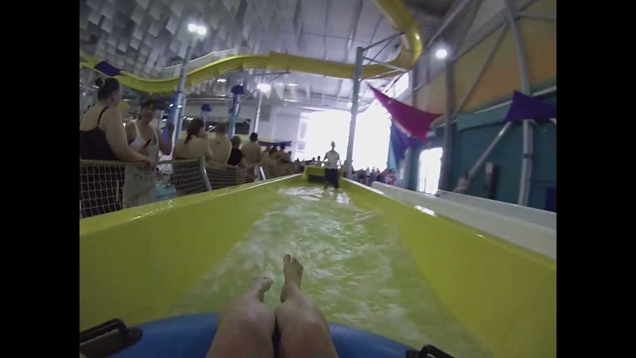 Ride the Slides at Adventure Bay Family Water Park - YouTube