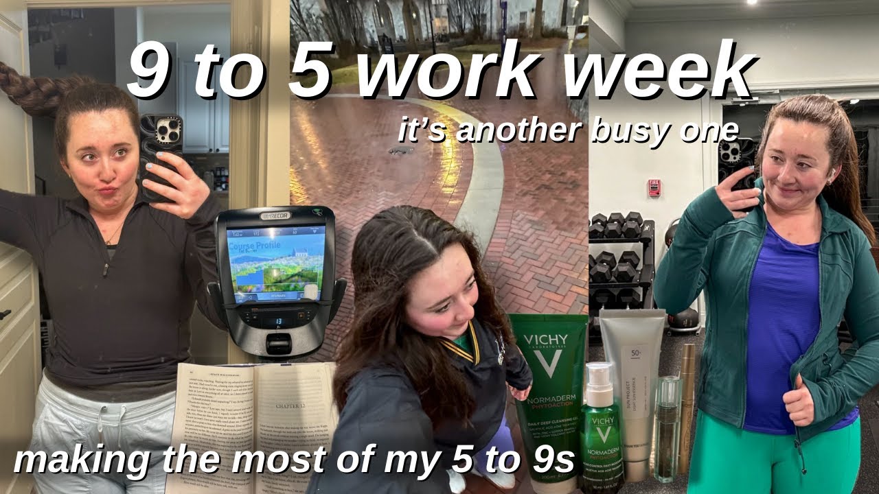 work week in the life 👟📊🌧 opening up about my busy season, social work ...