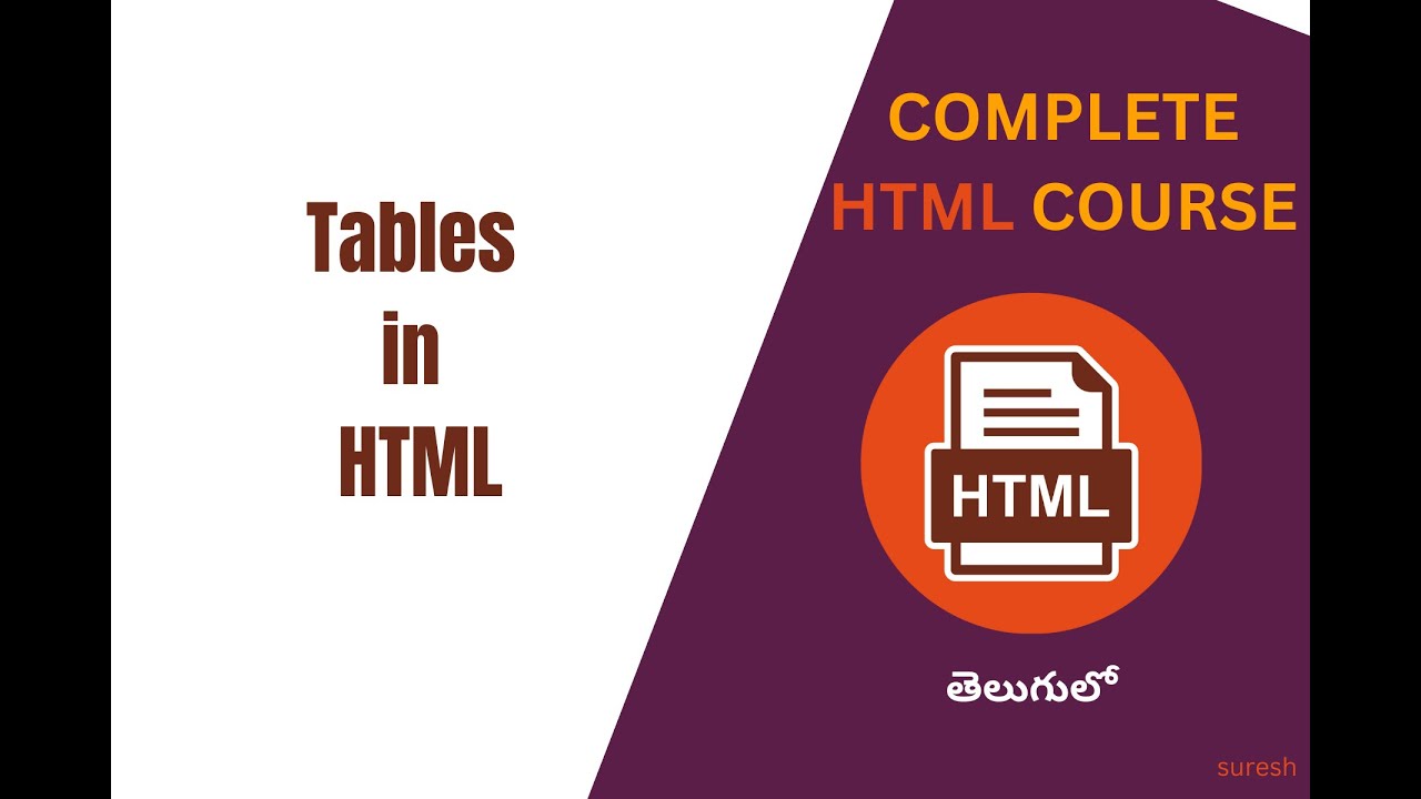 Learn How Tables Are Useful in HTML Development - YouTube