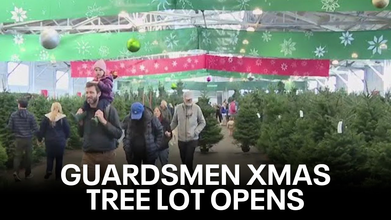 Annual Guardsmen Christmas Tree Lot Opens in San Francisco - YouTube
