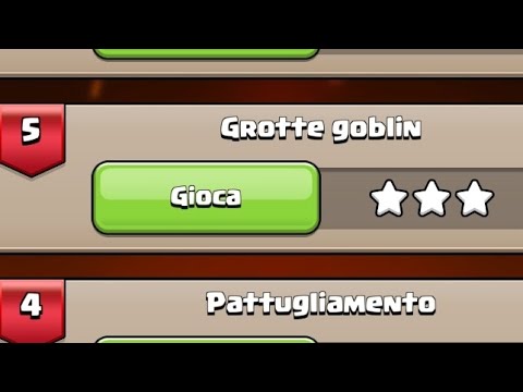 SFIDA 5 grotte goblin CAMPAGNA DELL'EROE CLASH OF CLANS #clashofclans 