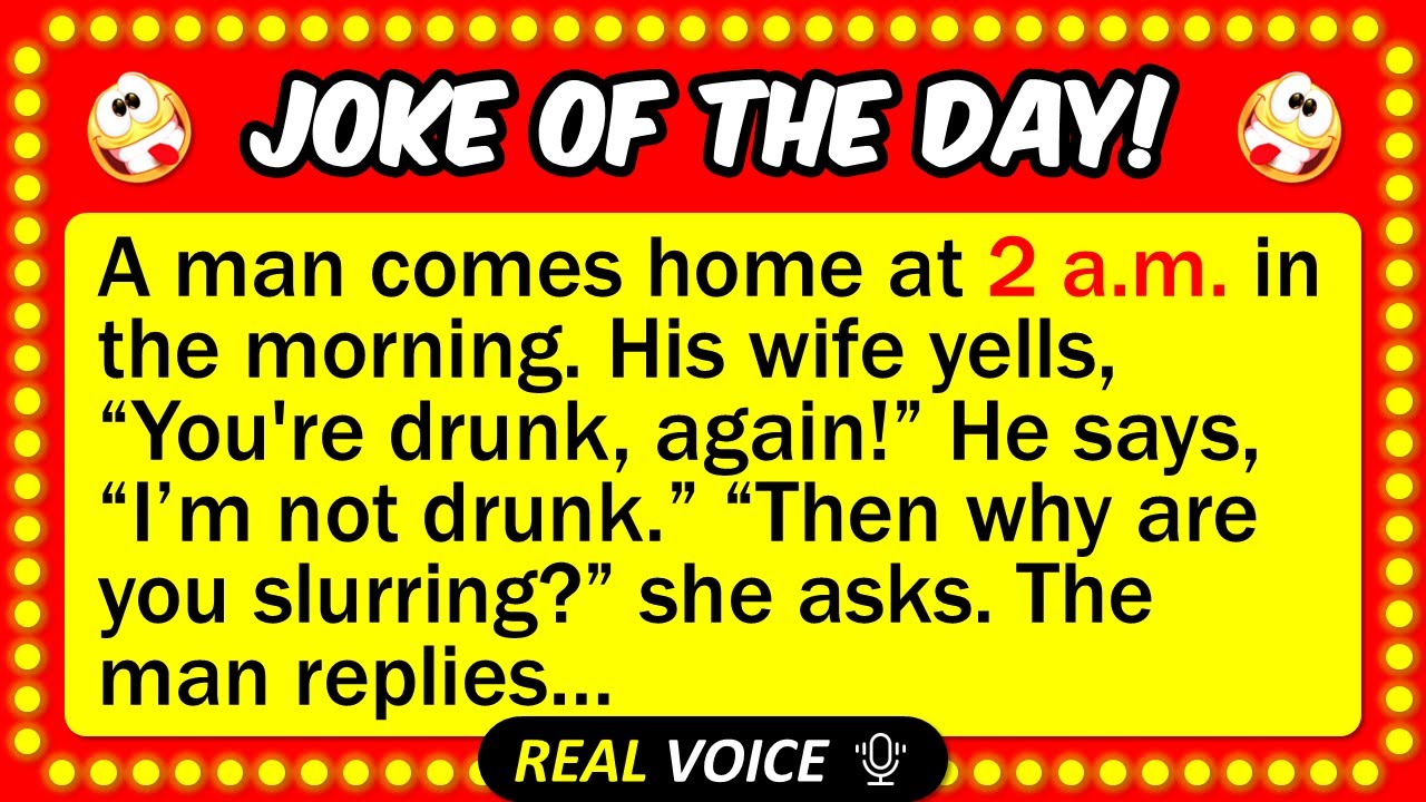 🤣 BEST JOKE OF THE DAY! - A man comes home late, after drinking all ...
