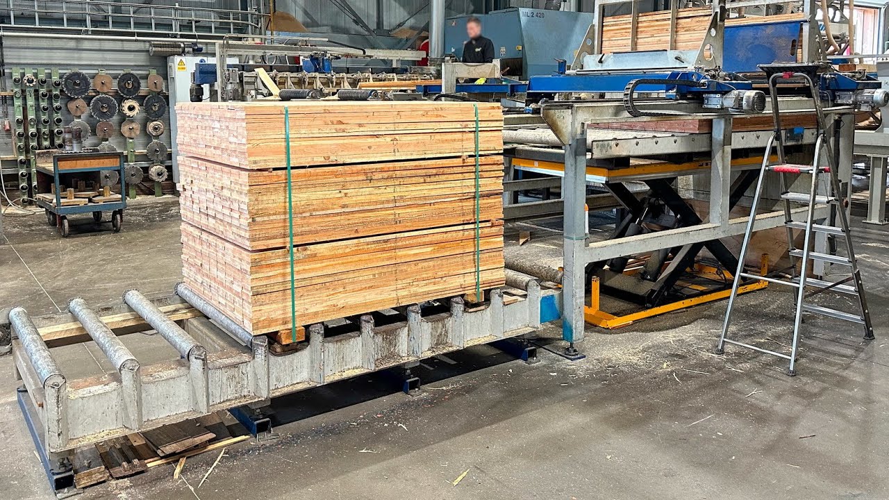 Diba Machinehandel l H&M outfeed - stacking system - YouTube