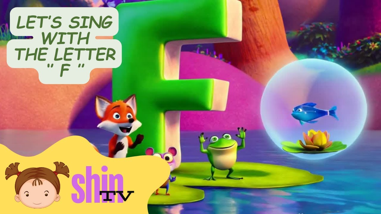 Nursery rhymes | Let's sing with the Letter F | Alphabetical letter ...