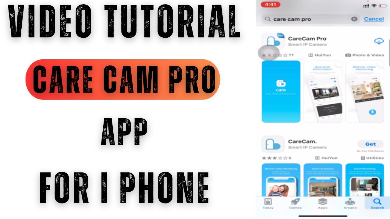 CareCam Pro App| How to Install and Configure CareCam App for iPhone to ...