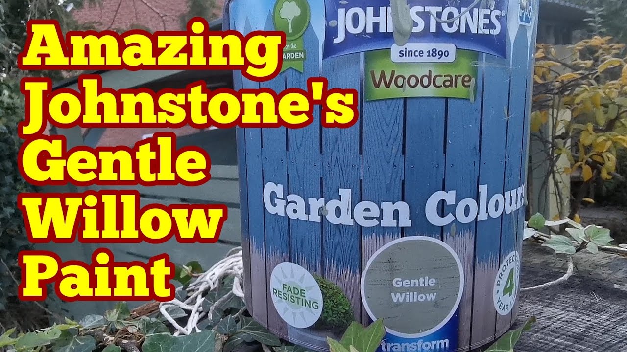 Amazing Johnson's Gentle Willow Garden Colours Woodcare Paint - YouTube