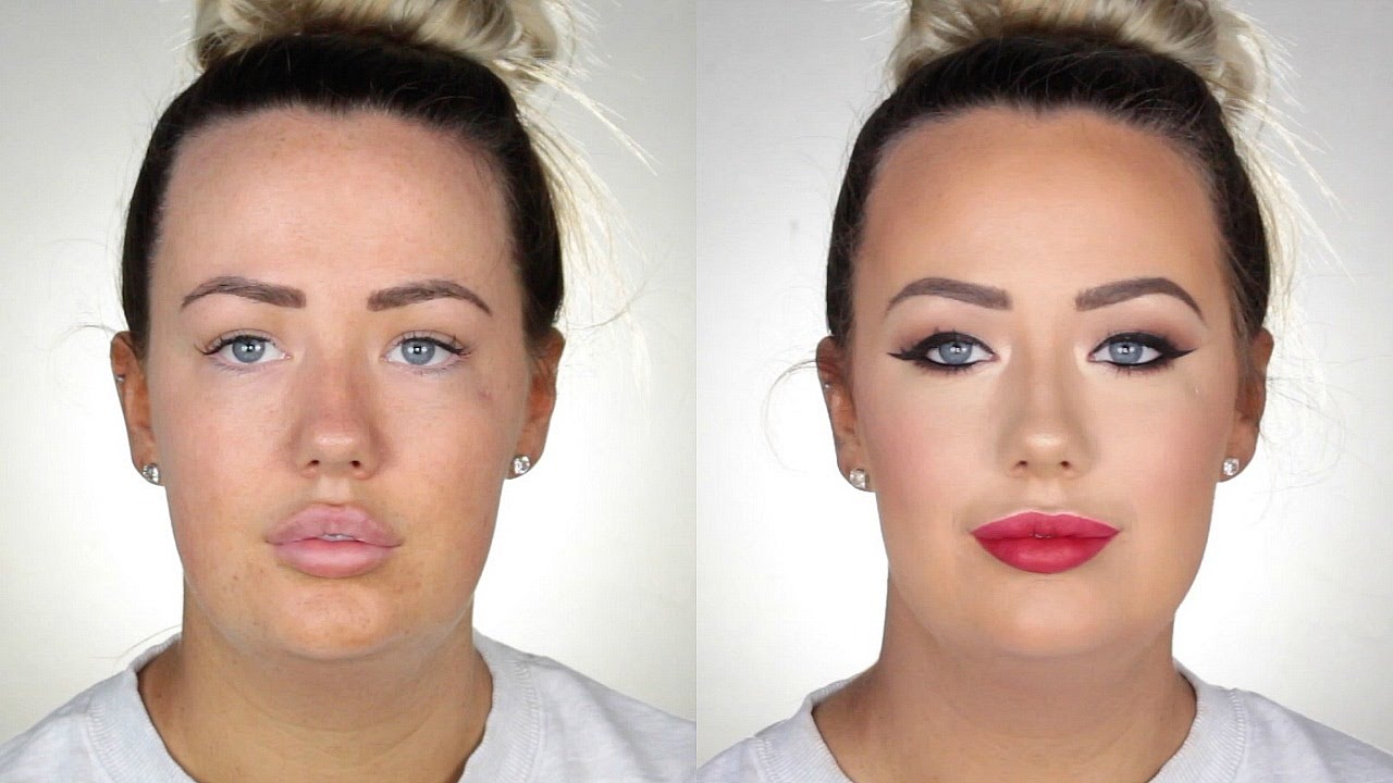 Full Coverage Classic Red Lip Client Tutorial ♡ MAKEUPMEJORDYN - YouTube