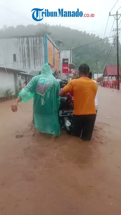 BANJIR BANDANG DI MAWALI PULAU LEMBEH BITUNG - YouTube