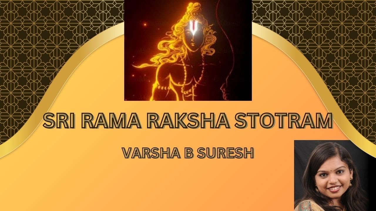 Sri Rama Raksha Stotram | Varsha B Suresh - YouTube