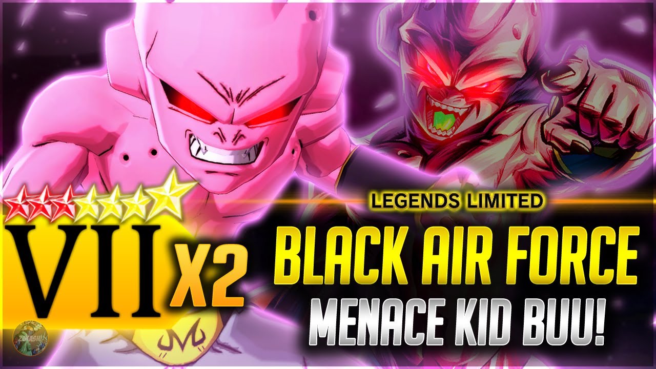 (Dragon Ball Legends) LL KID BUU BOOSTED Is LITERAL BLACK AIR FORCE ...