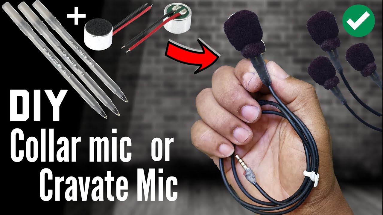 How To Make A Collar Mic At Home Make |The Best cravate Ricording ...