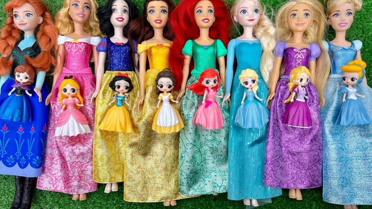 ASMR Unboxing Mattel Disney Princess Spin & Reveal Surprise Dolls ...