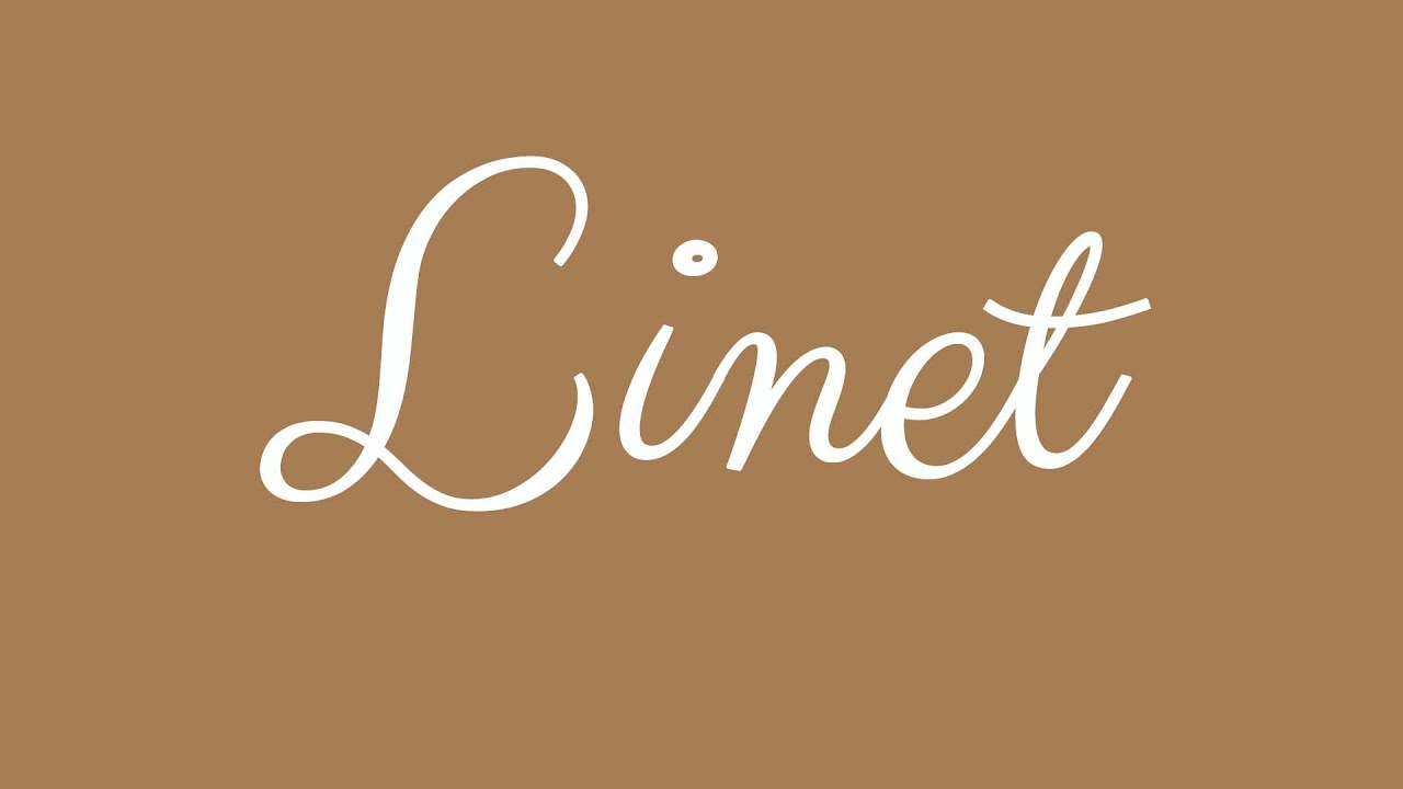 Linet English Cursive Handwriting Tutorial - YouTube