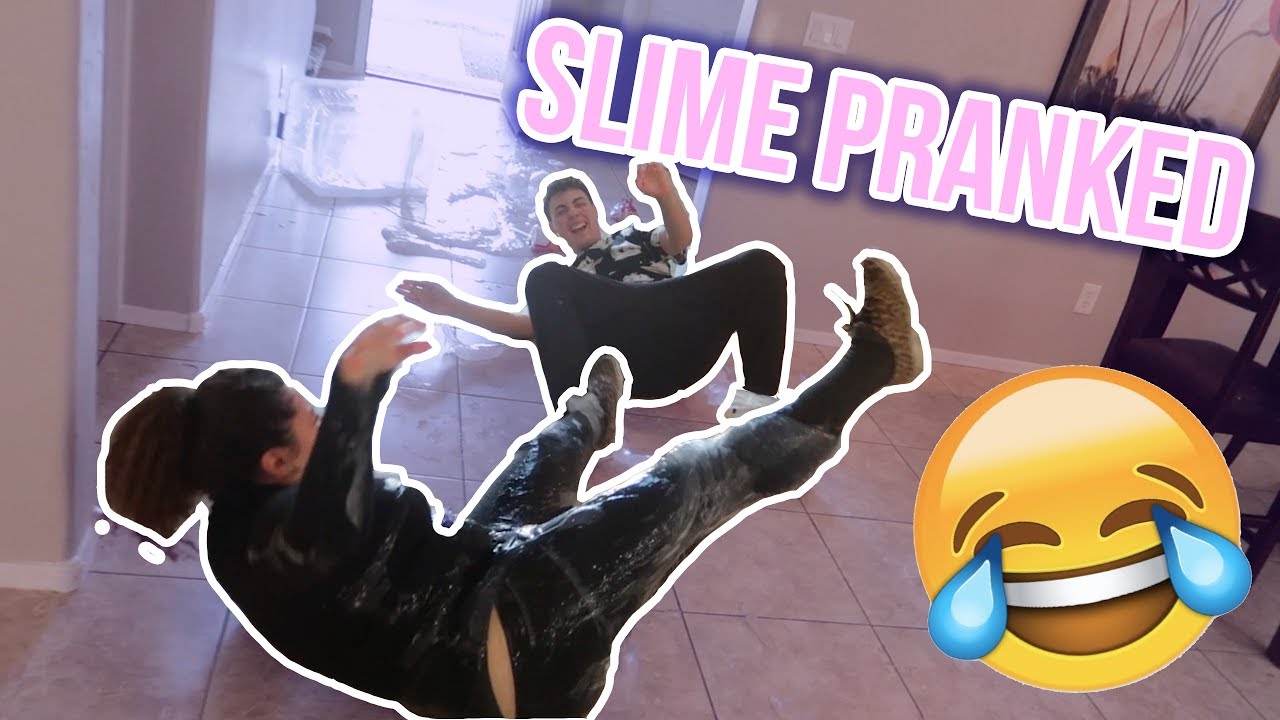 DUMPING SLIME ON SISTER PRANK | MoreAmeerah - YouTube