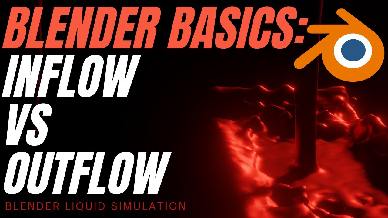 Blender Basics: Inflow vs Outflow - MantaFlow liquid physics simulation ...